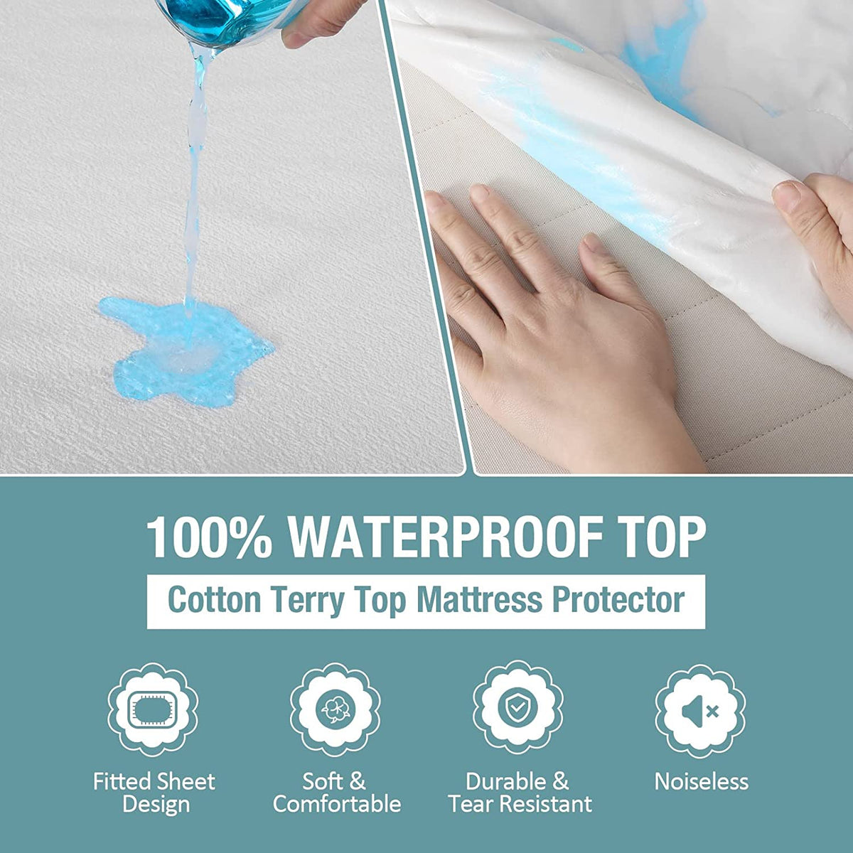 Mattress Protector - 100% Waterproof, Hypoallergenic - Premium Fitted – Pattan Australia