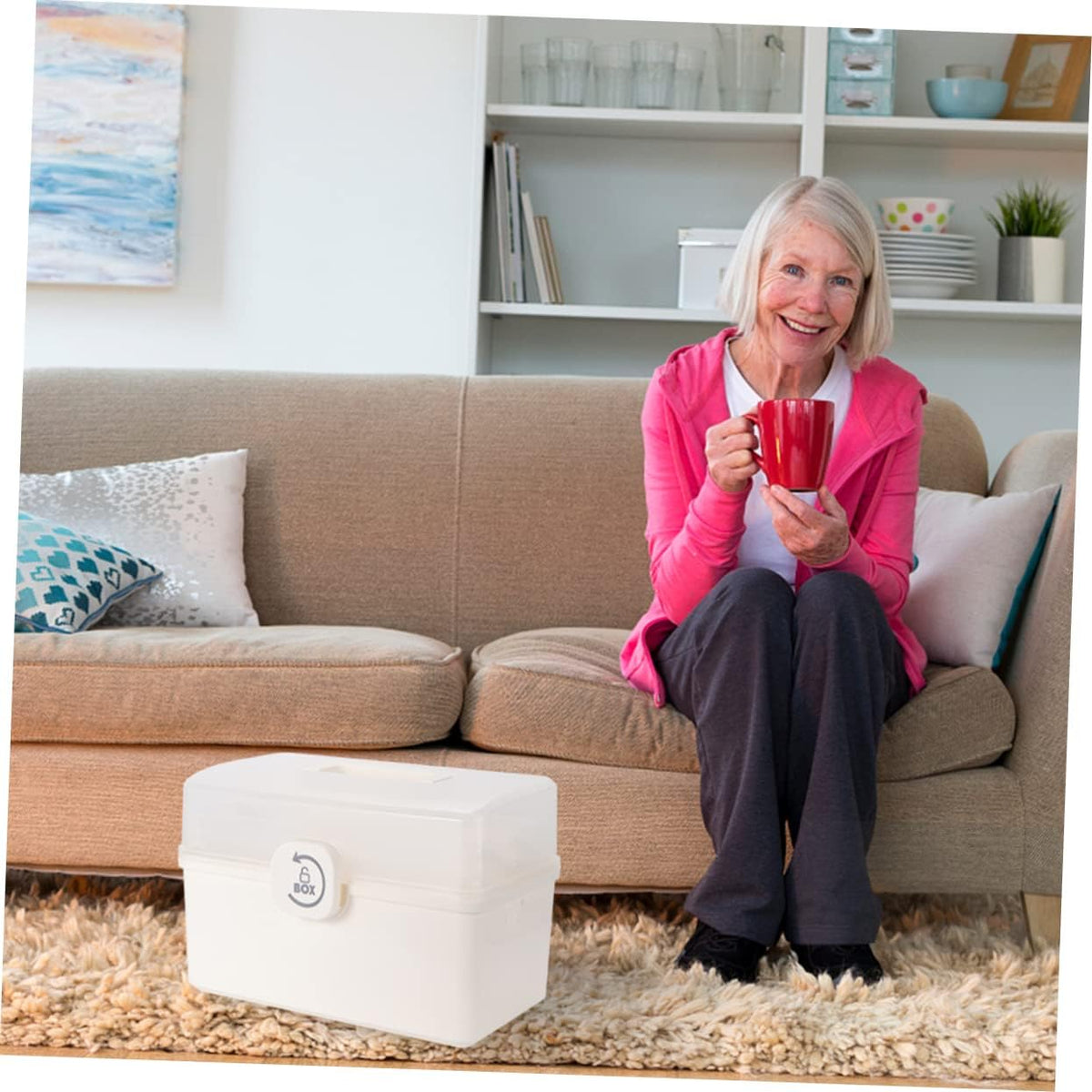 Box Medicine Box Storage Box Containers with Lids Portable Storage Box – Pattan Australia