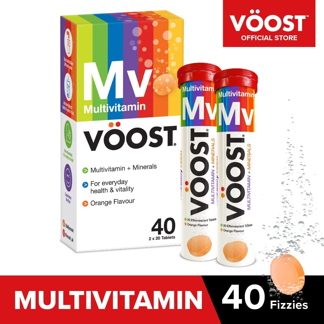VÖOST Multivitamin Orange Effervescent Tablets 40 Pack – Pattan Australia