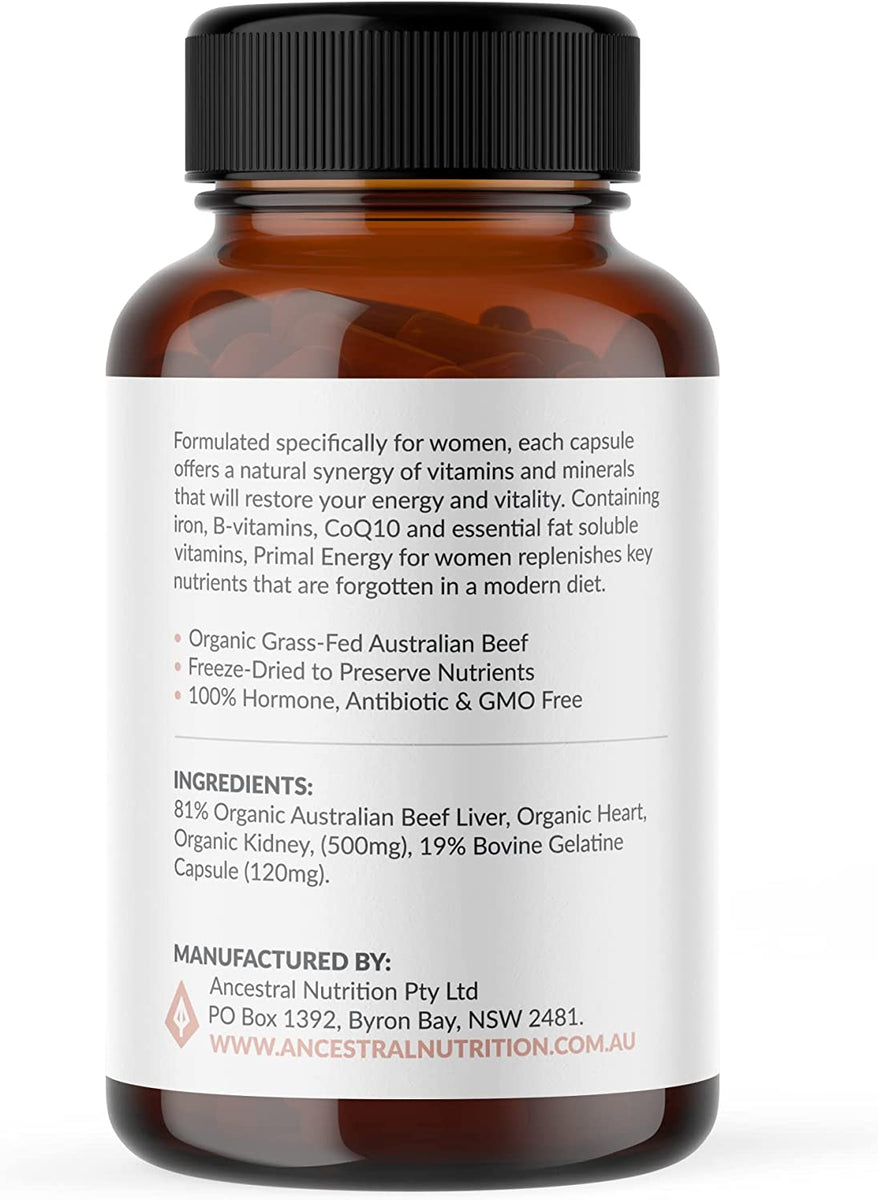 Grass Fed Beef Organ Capsules - Vitamins a & B12 | Natural Iron Supple ...