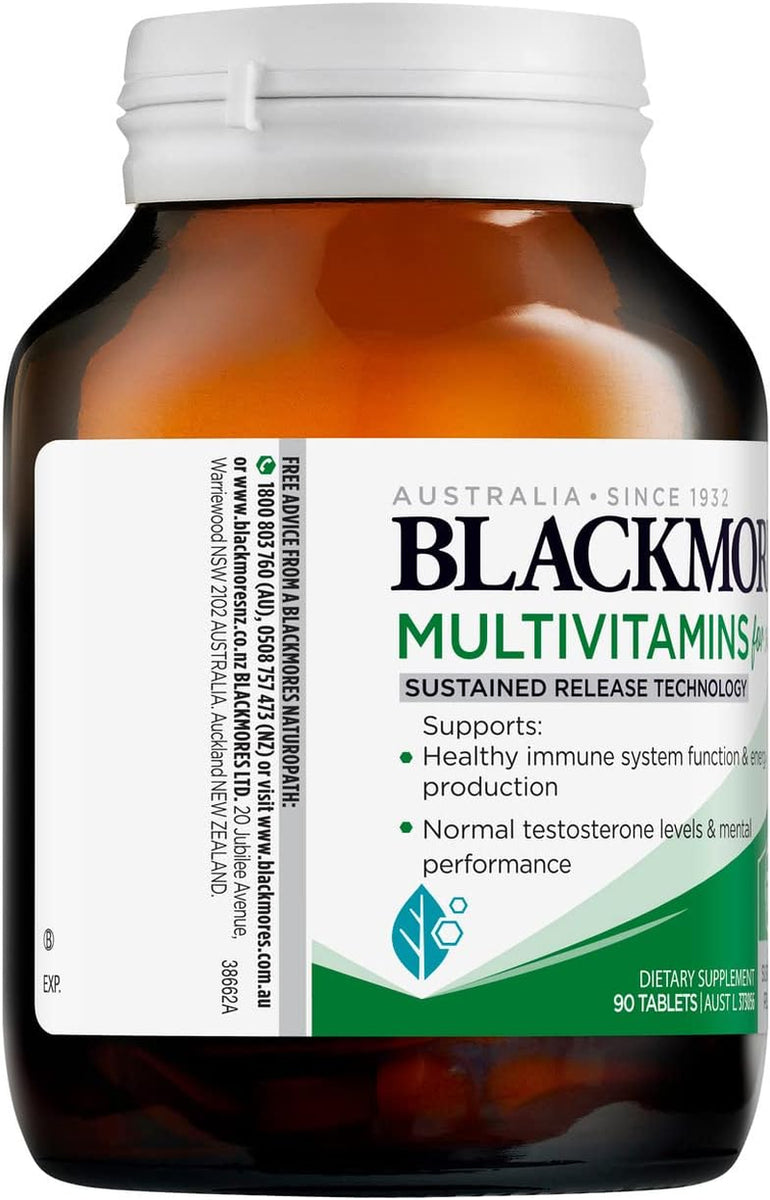 Multivitamins for Men, 90 Count, Multicolour – Pattan Australia