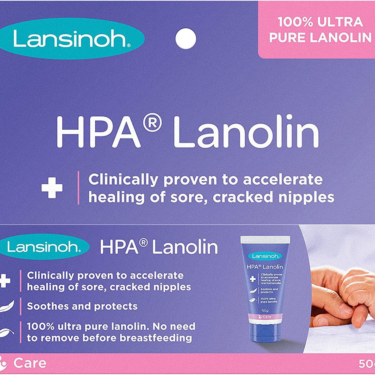 HPA Lanolin 100% Ultra Pure Lanolin, 50G, 50 Grams - Pattan Australia
