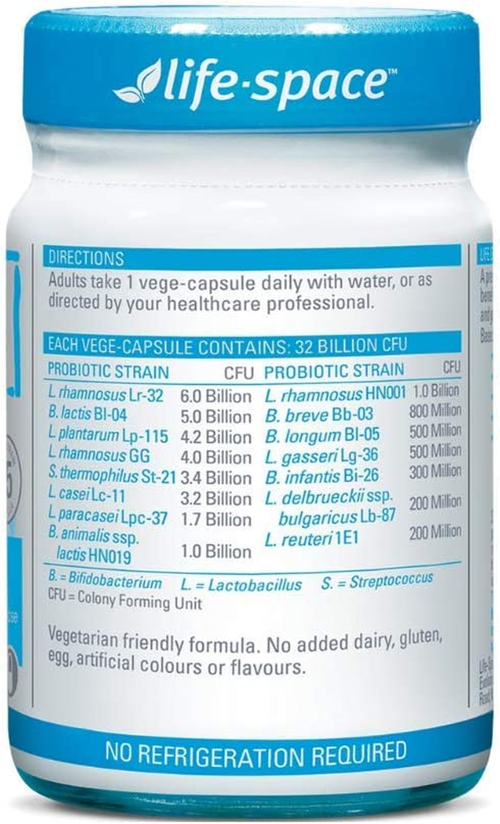 Broad Spectrum Probiotic Capsules - 32 Billion CFU - 15 Strains, 60 ...