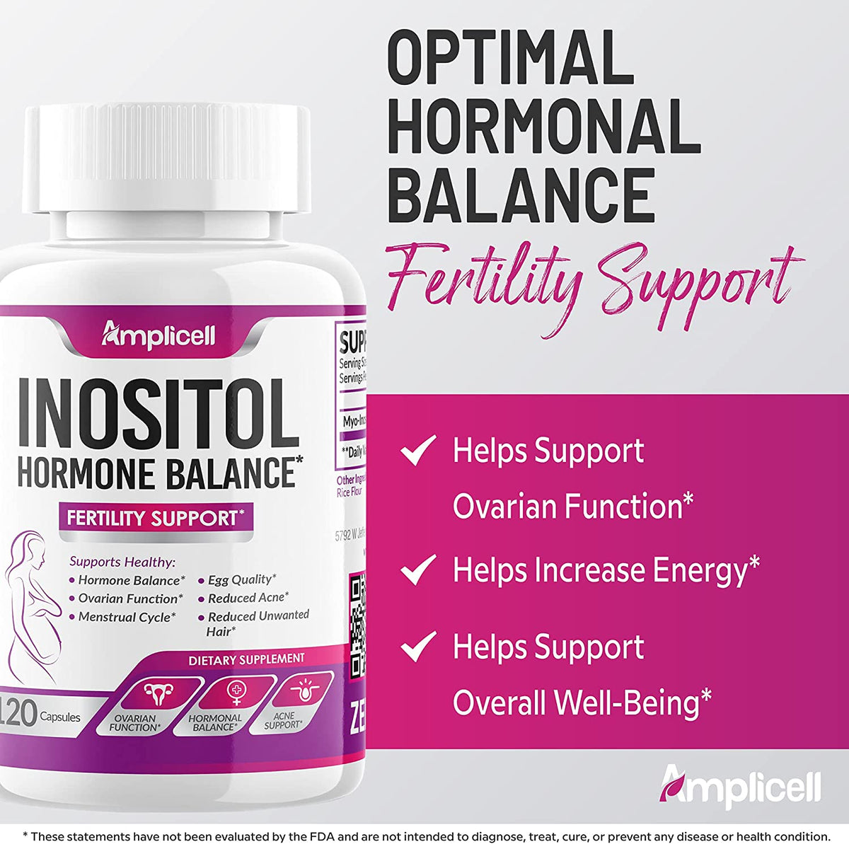 Hormone Balance for Women, Fertility Support Inositol Capsules, Potent ...
