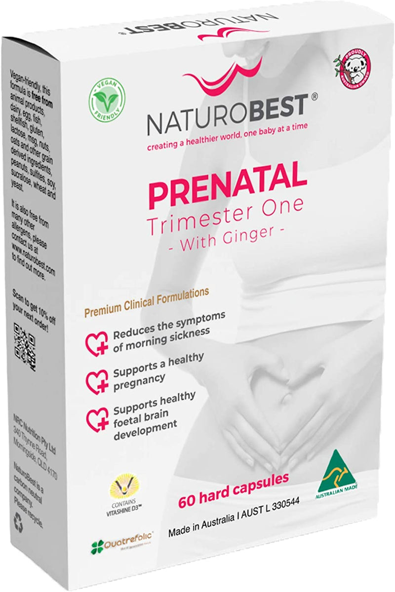Prenatal Trimester One with Ginger Capsules 60 Capsules – Pattan Australia