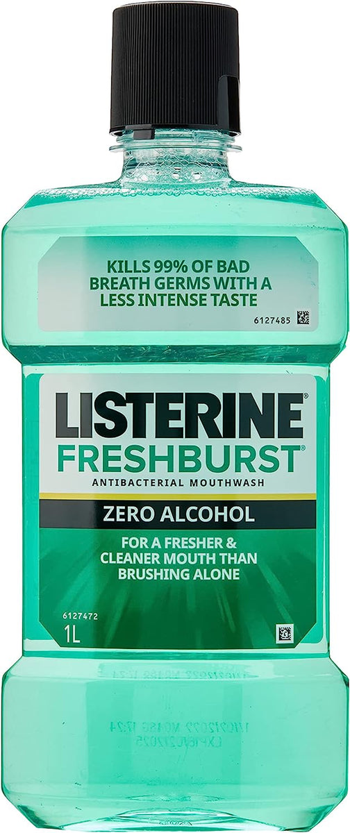 Zero Alcohol Freshburst Mouthwash 1 Litre, Green - Pattan Australia