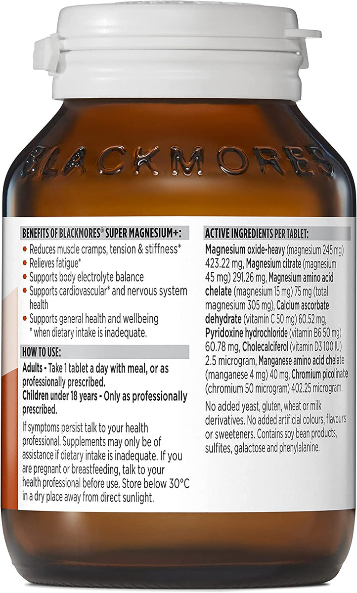 Super Magnesium plus (100 Capsules) – Pattan Australia
