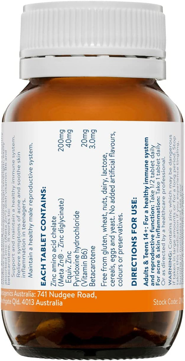 Mega Zinc 40Mg 120 Tablets – Pattan Australia