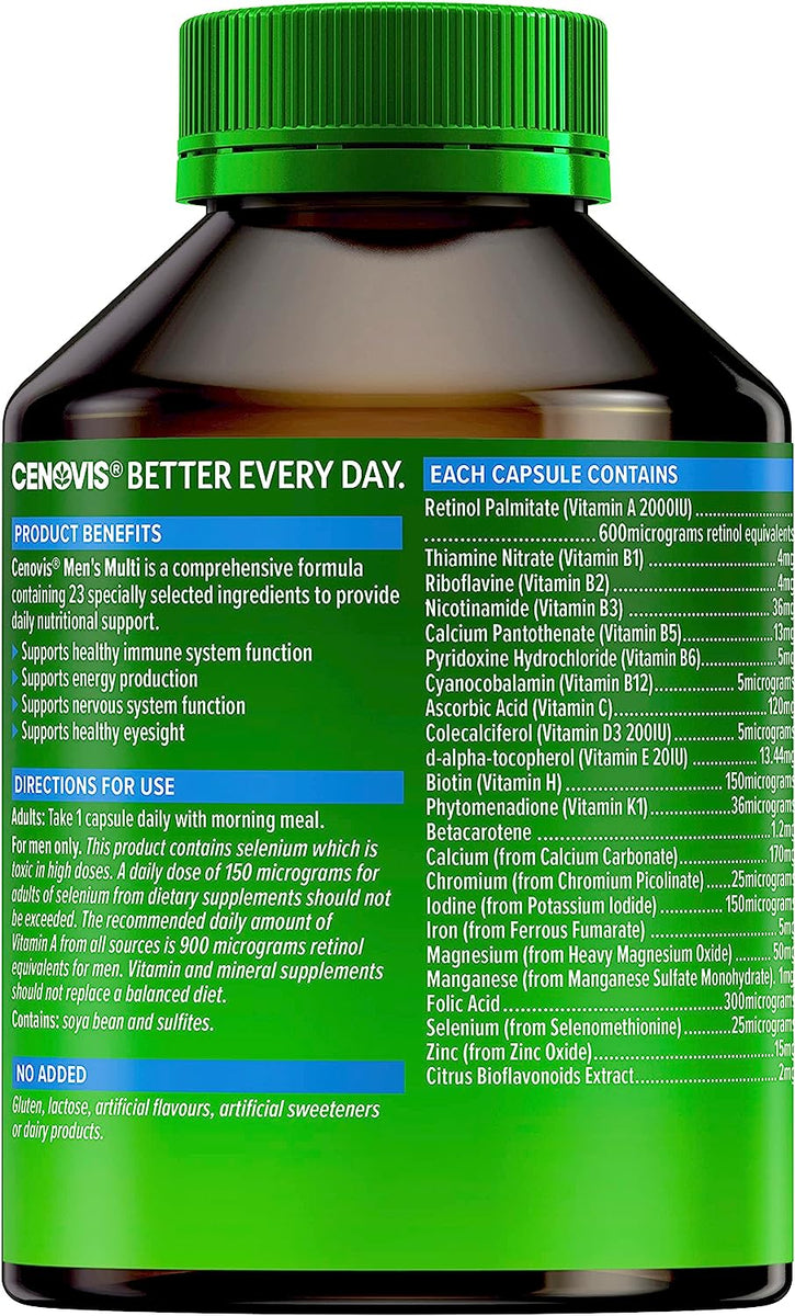 Men'S Multivitamin for - Comprehensive Formula - Supports – Pattan ...