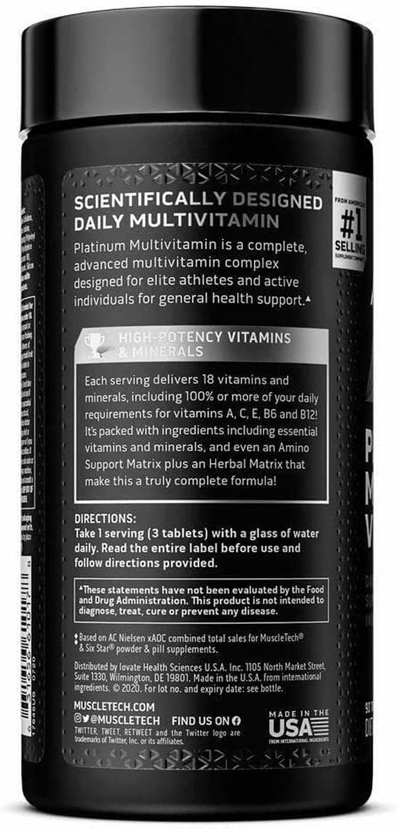 Multivitamin, Multi Vitamin for Adults, 90 Caplets – Pattan Australia