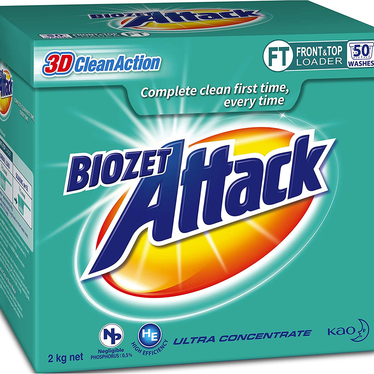 Attack Regular Laundry Powder Detergent, 2 Kilograms – Pattan Australia