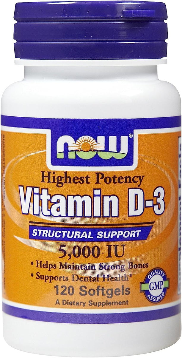 , Vitamin D-3, 5,000 Iu, 120 Softgels - Pattan Australia