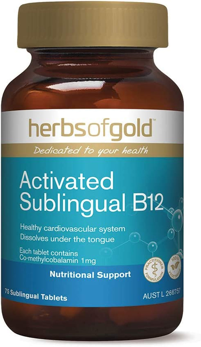 Activated Sublingual B12 75 Tablets, 75 Count – Pattan Australia